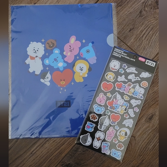 bt21 | Other | Bt2 Stickers Folder Set 2 | Poshmark